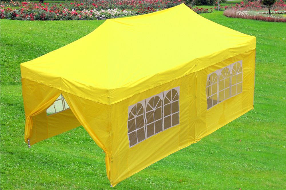 F Model 10'x20' Yellow - Pop Up Tent Pro – Deltacanopy