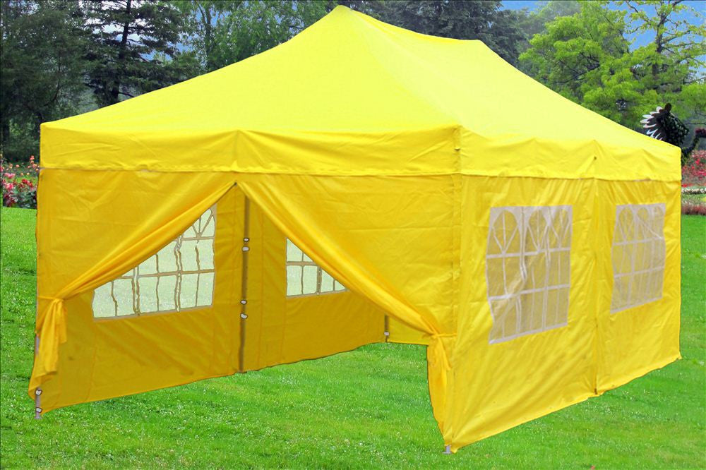 F Model 10'x20' Yellow - Pop Up Tent Pro – Deltacanopy