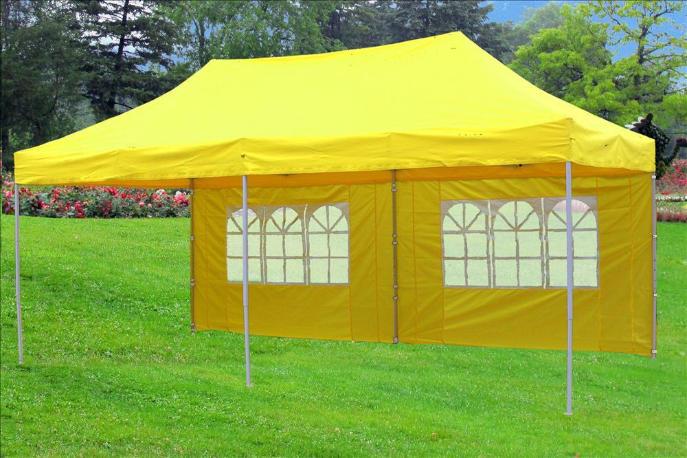 F Model 10'x20' Yellow - Pop Up Tent Pro – Deltacanopy