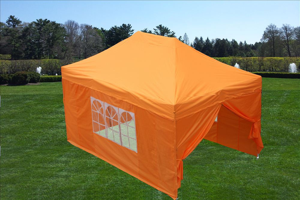 Orange 10'x15' Pop Up Tent Pro - F Model. Unique color pop up canopy ...