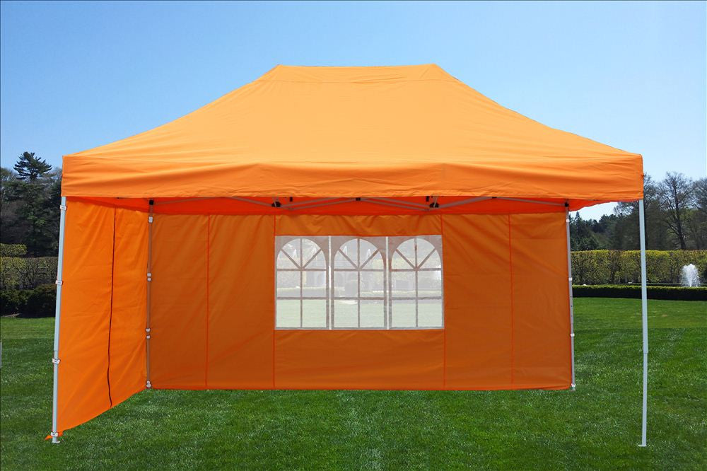 Orange 10'x15' Pop Up Tent Pro - F Model. Unique color pop up canopy ...