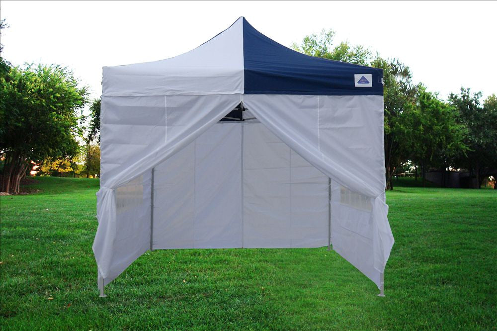 F Model 10'x10' Navy Blue/White - Pop Up Tent Pro – Deltacanopy