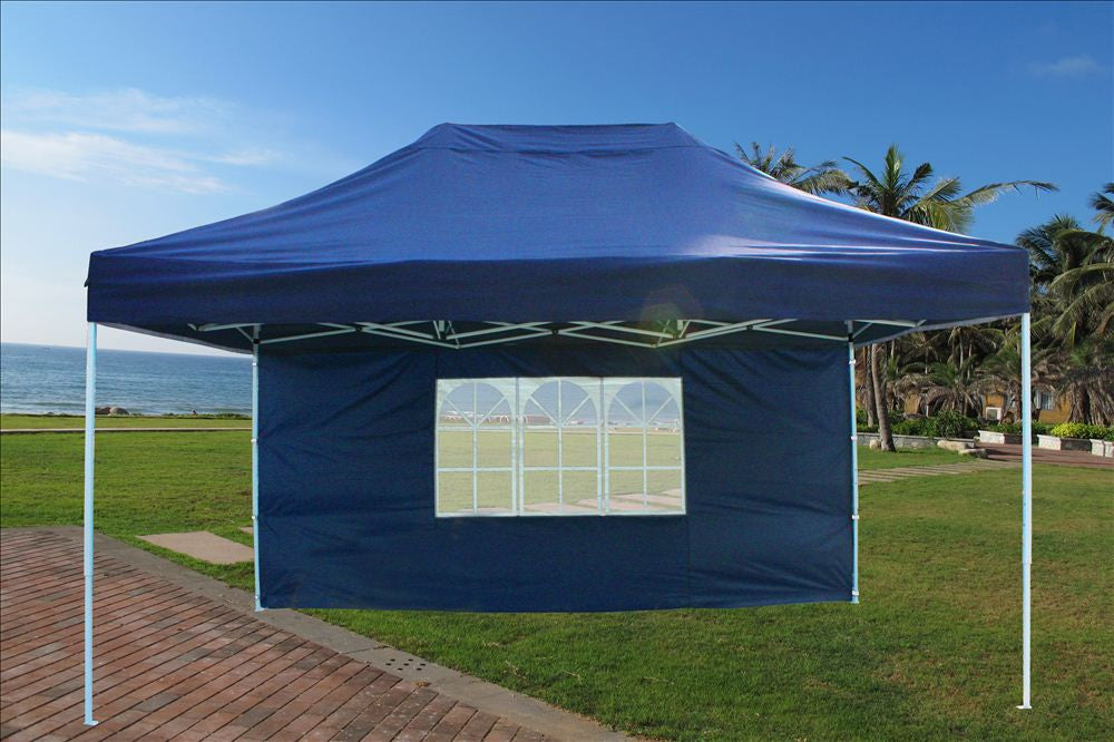 Navy Blue 10'x15' Pop Up Tent Pro - F Model. Custom pop up canopy