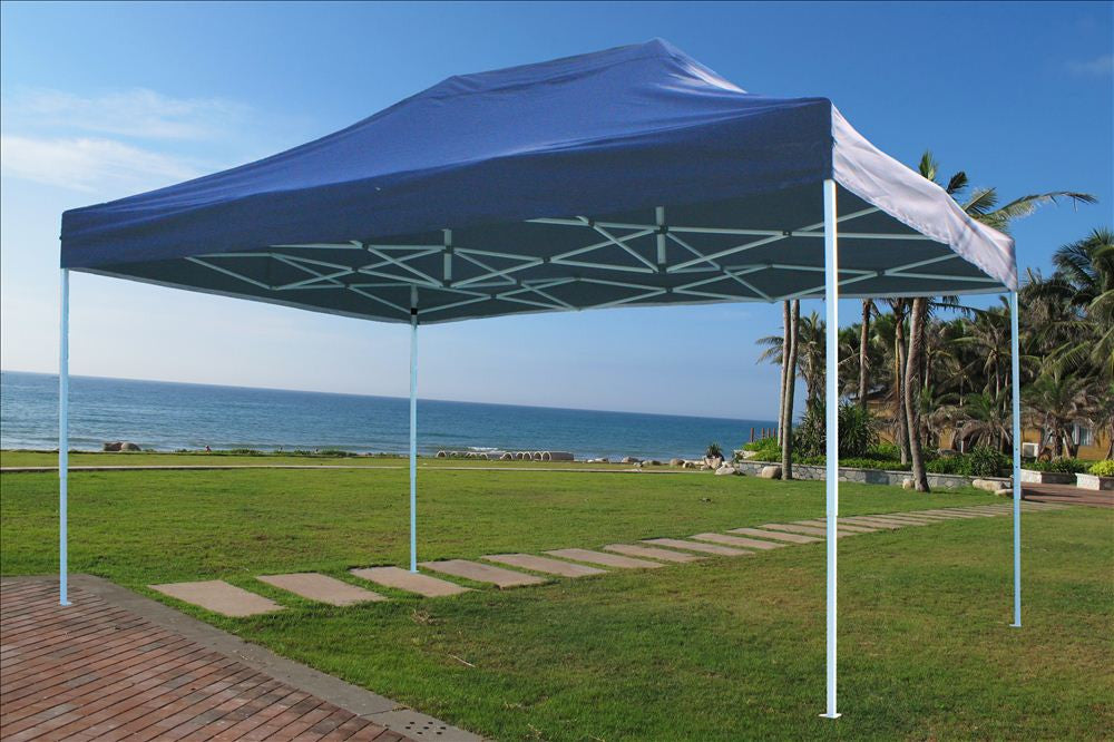 Navy Blue 10'x15' Pop Up Tent Pro - F Model. Custom pop up canopy
