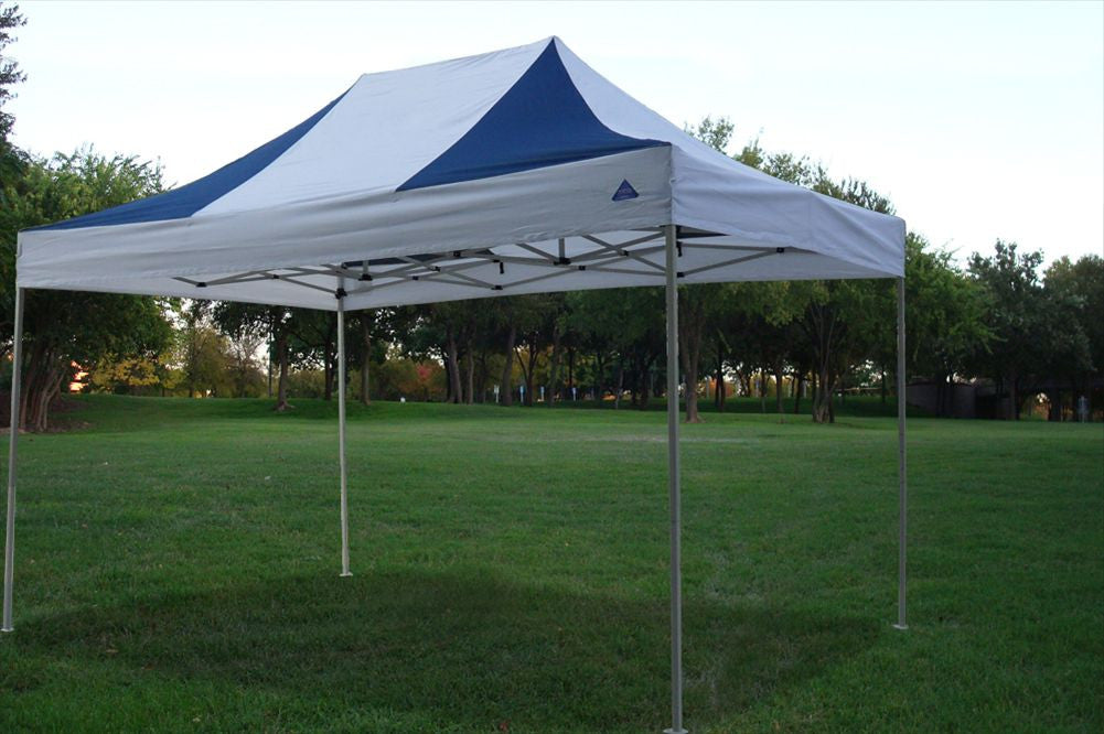 F Model 10'x15' Navy Blue/White - Pop Up Tent Pro – Deltacanopy