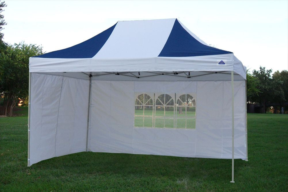 F Model 10'x15' Navy Blue/White - Pop Up Tent Pro – Deltacanopy