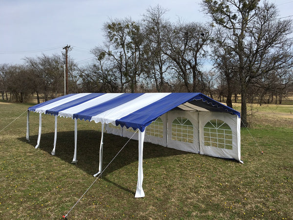 Budget PVC Party Tent 32'x16' - Blue, Green, Red, Sand, Yellow ...
